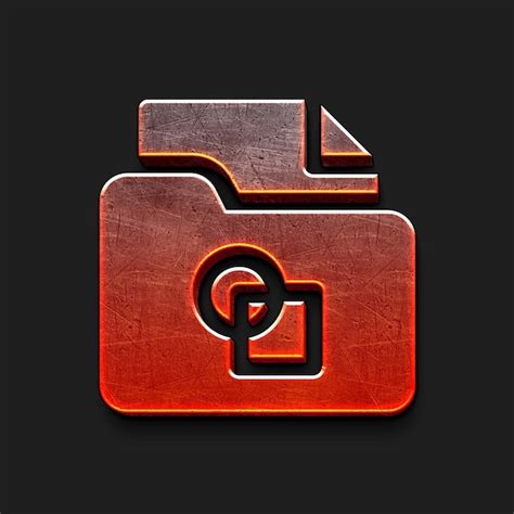 Premium Psd 3d Folder With Data On It Icon