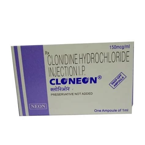 Clonidine Hydrochloride Injection Ip At ₹ 55box Pharma Injectables
