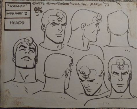 Original Alex Toth Model Sheets From 1973 Original Comic Art Cgc