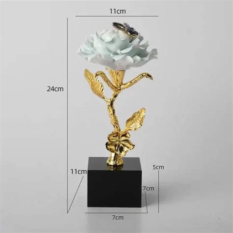 Brass Flower Sculpture Homeko