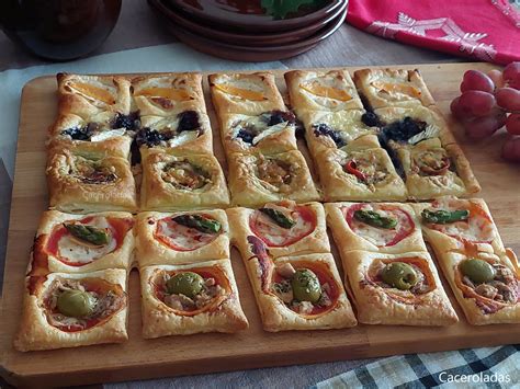Canapés Variados Con Hojaldre Caceroladas