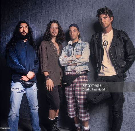 Group Portrait Of Members Of The Rock Band Soundgarden As They Pose