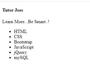 Example Of Semantic Tags