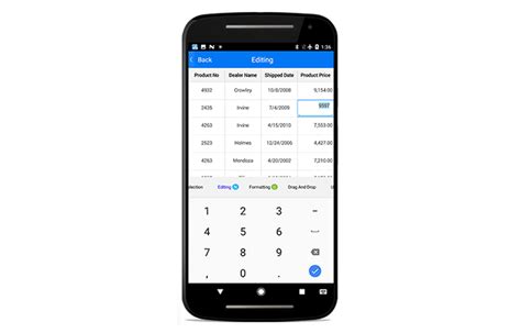 Column Types SfDataGrid Xamarin Android Syncfusion