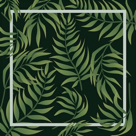 Premium Vector Leaf Vector Pattern Background