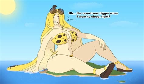 Rule 34 1girl Artist Request Banana Big Ass Big Breasts Bikini Giant