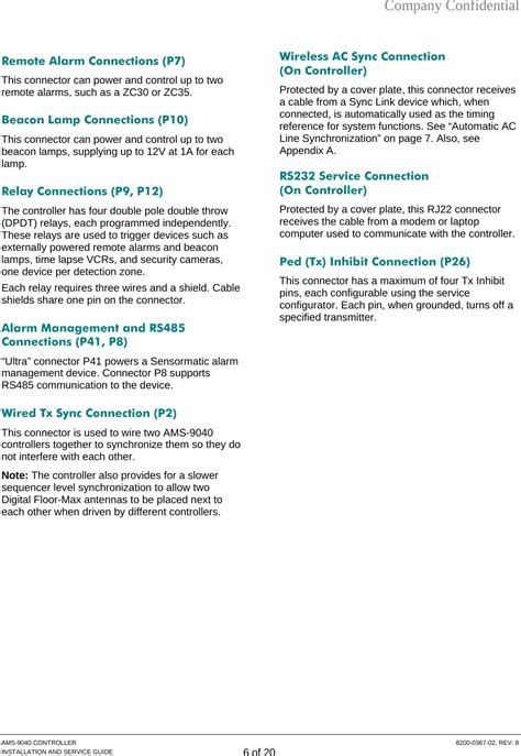 Tyco Safety Sensormatic Ams9040 Anti Theft Device User Manual New Name