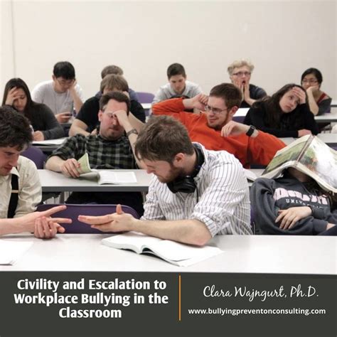 Civility And Escalation To Workplace Bullying In The Classroom