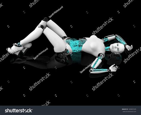 Sexy Female Robot Lying On Her Stock Illustration 185897435 Shutterstock