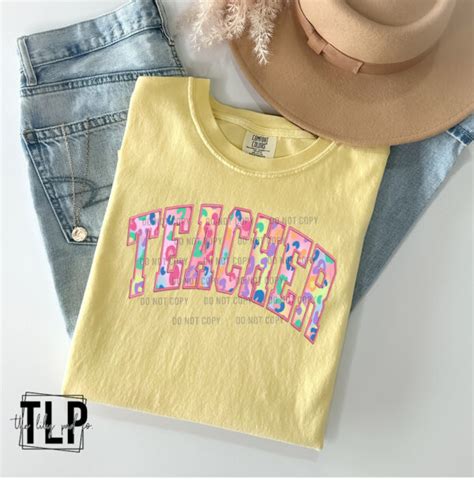 Teacher Arched Colorful Dtf Transfer The Lily Pad Tlp