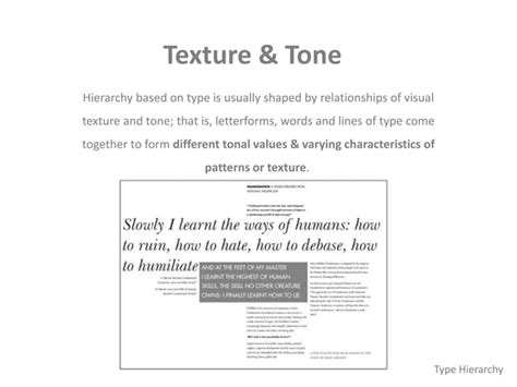 Basics Of Typography Hierarchy Pptx
