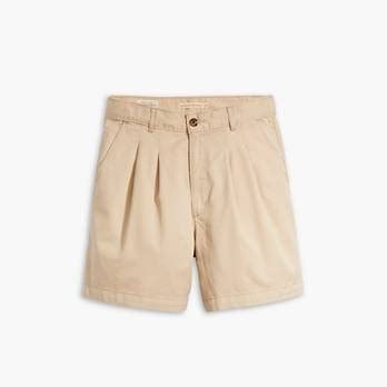 Pleated Womens Trouser Shorts Tan Levis® Us