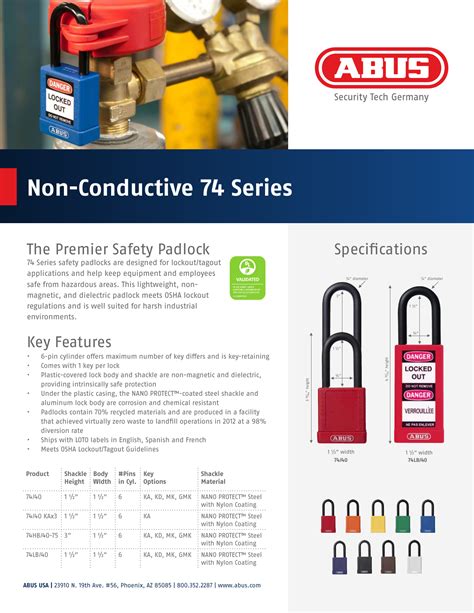 Abus Non Conductive 74 Series 001