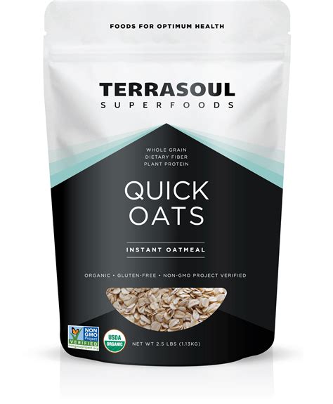 Organic Quick Oats Terrasoul Superfoods