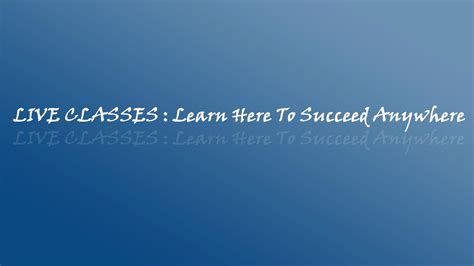 Live Classes