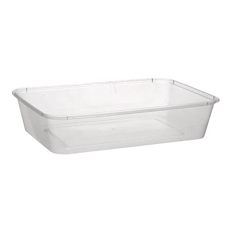 Clear 500ml Rectangle Container Bio Packaging Wa