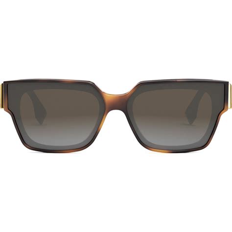 Fendi The First 63mm Rectangular Sunglasses In Blonde Havanagradient