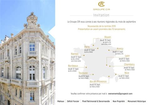 Groupe Cir Compagnie Immobilière De Restauration Sur Linkedin Invitation Le Groupe Cir