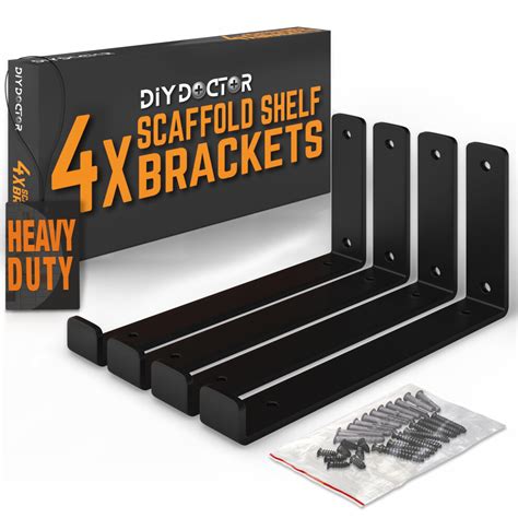 4 X Heavy Duty Shelf Scaffold Board Shelf Brackets Shelving Brackets Heavy Duty Shelf