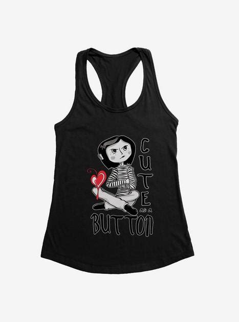 Coraline Cute As A Button Girls Tank Hot Topic