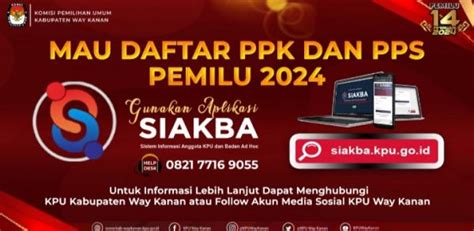 Kpu Way Kanan Rekrut Ppk Dan Pps Ini Cara Daftarnya