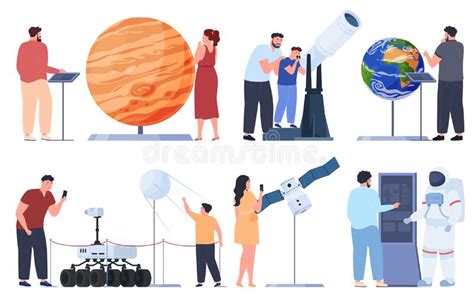 Planetarium A Scientific Museum Of Astronomical Devices Space Objects Of The Planets Stock