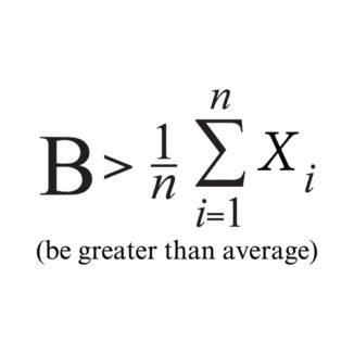 Be Greater Than Average Just Stickers Just Stickers