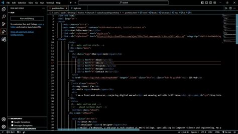 How I Created A Personal Portfolio With Codsoft Dhanush Akula Posted