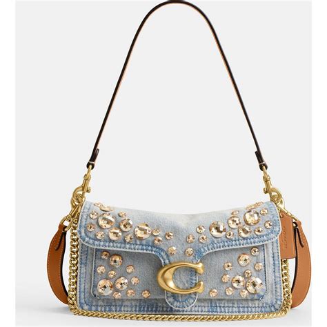 Coach Tabby Shoulder Bag Denim Crystal • Prices