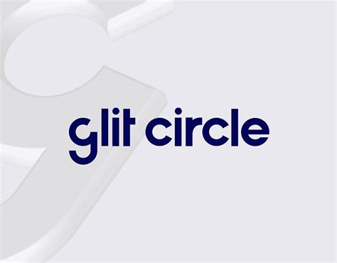 Glit Circle Logo Website Design 8 S Behance