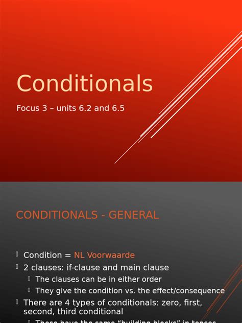 Conditional Clausesyear 2 2022 Pdf Grammatical Tense Language