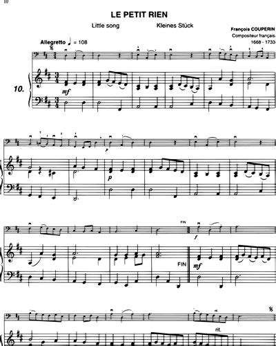 Le Petit Rien Sheet Music By François Couperin Nkoda