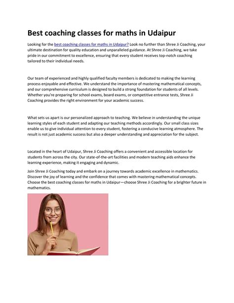 Ppt Best Coaching Classes For Maths In Udaipur Powerpoint