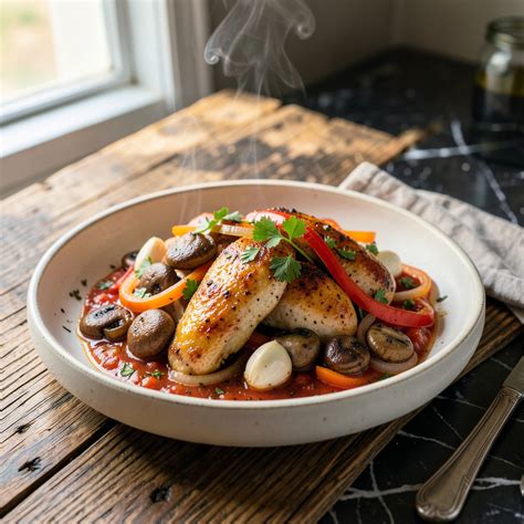 Chicken Cacciatore Recipe Hunter Style Chicken With Mushrooms