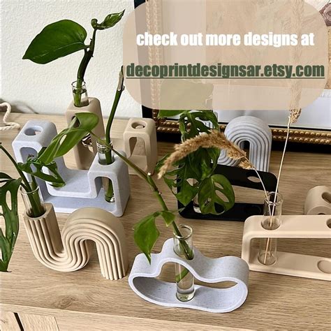 Crown Plant Propagation Stand 3d Printed Contemporary Home Decor Etsy