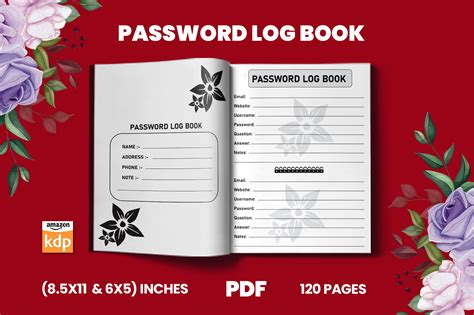 Password Log Book Graphic By Polashdeb455 · Creative Fabrica Password Log Book Graphic By Polashdeb455 · Creative Fabrica