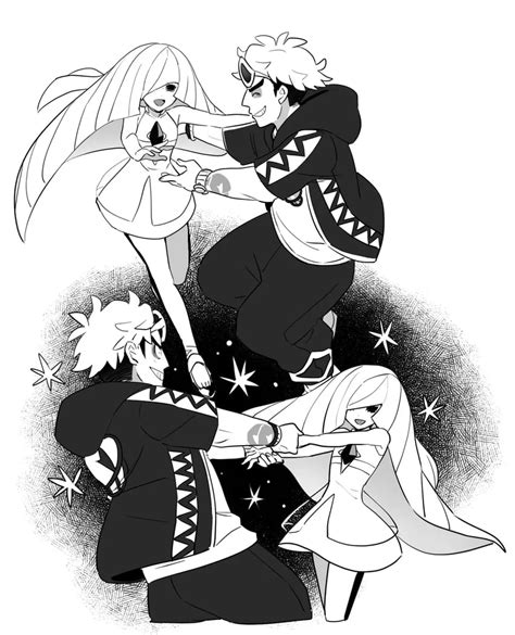 Lusamine And Guzma Pokemon And 1 More Drawn By Dedeqwea00000