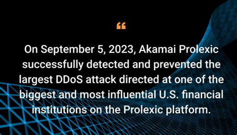 Meaghan Cullen On Linkedin Akamai Prevents The Largest Ddos Attack On A U S Financial Company
