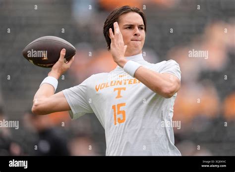 Tennessee Quarterback George Macintyre 15 Looks To Throw A Pass