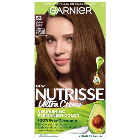 Garnier Nutrisse Nourishing Hair Color Creme 53 Medium Golden Brown
