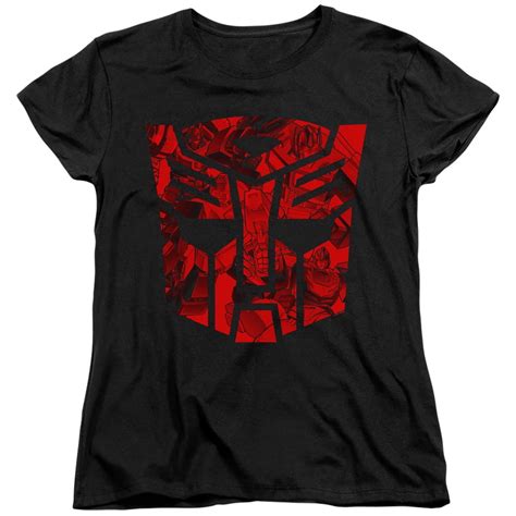 Transformers Tonal Autobot Womens Short Sleeve Shirt Small