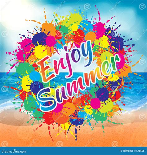 Summer Splash Spray Vector Icon In Flat Style Summertime Illustration