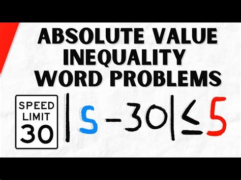 Free Video Absolute Value Inequalities Word Problems Algebra 2