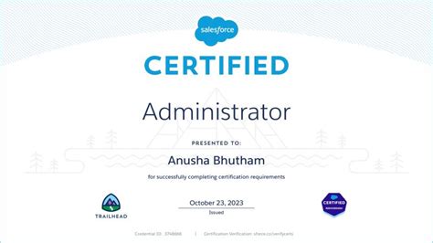Anusha B On Linkedin Salesforceadmin Certification Crm Professionalgrowth