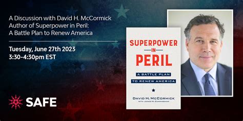 Webinar A Discussion With David H Mccormick Author Of Superpower In
