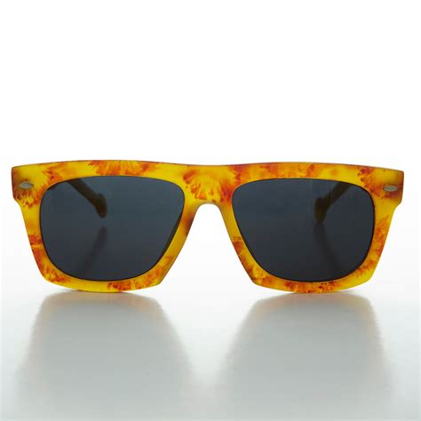 Classic Thick Square Flat Top 1950s Retro Sunglass Bahama Sunglass