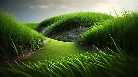 Best Green Grass Free Powerpoint Background For Presentation