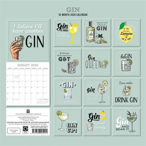 Gin Calendar 2026