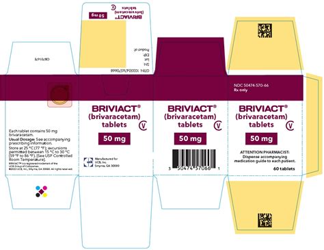 Dailymed Briviact Brivaracetam Tablet Film Coated Briviact