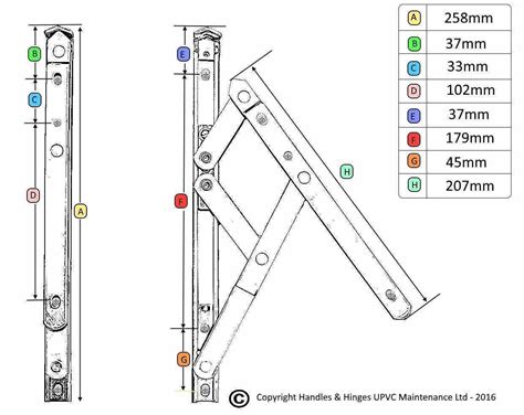 Upvc Window Hinges 10 Universal Top Hung